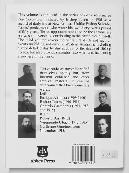 The Chronicles of New Norcia Volume 3: 1911-1916 | New Norcia Museum ...