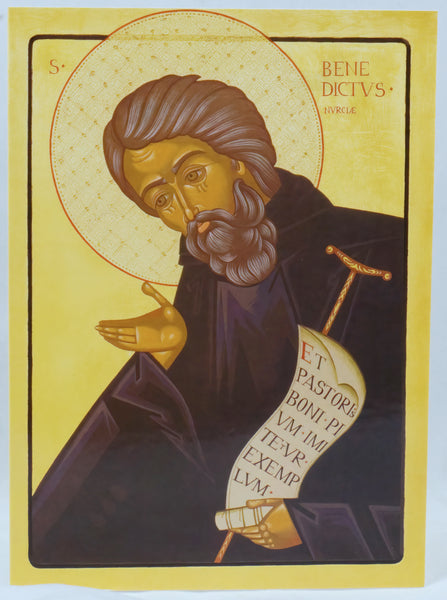 St Benedict Icon card - Michael Galovic | New Norcia Museum Gift Shop
